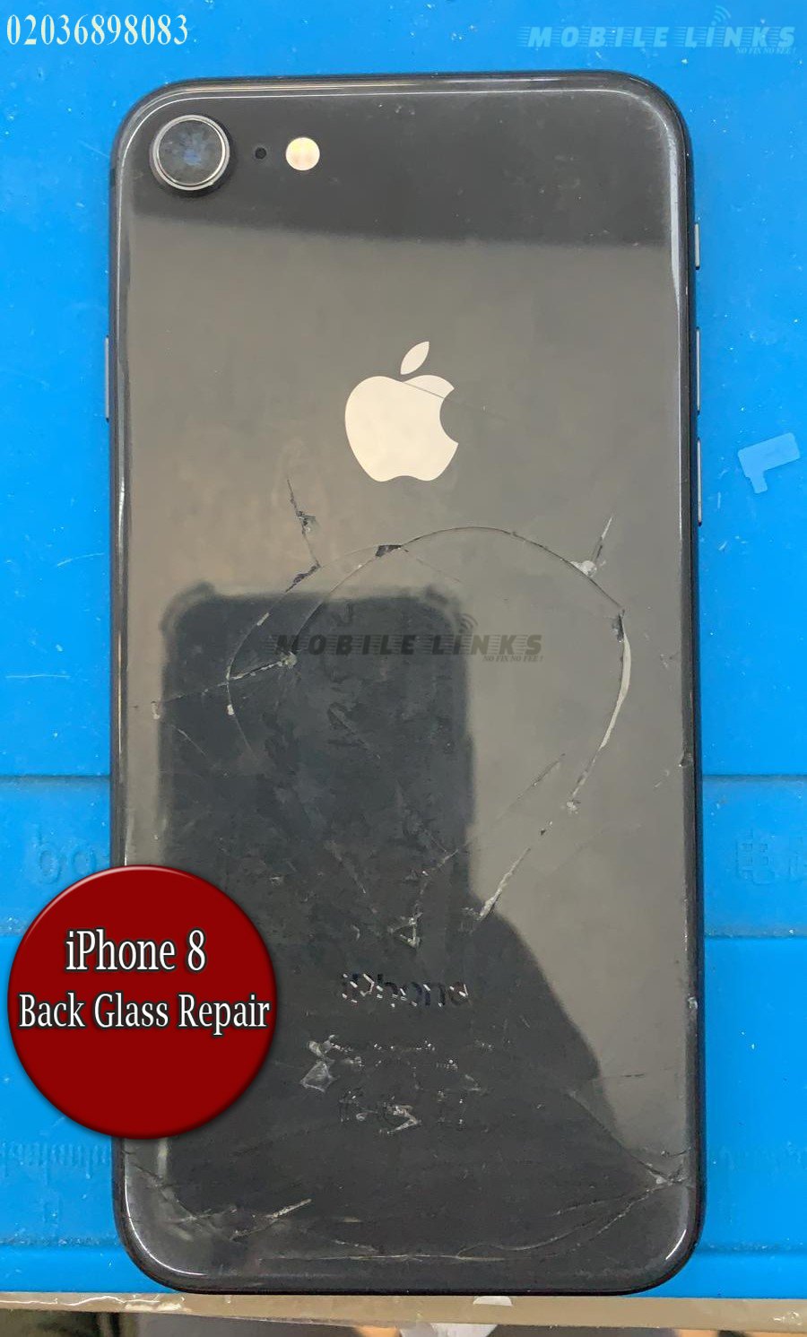 iPhone 8 Rear Glass Replacement At Mobile Links E13
